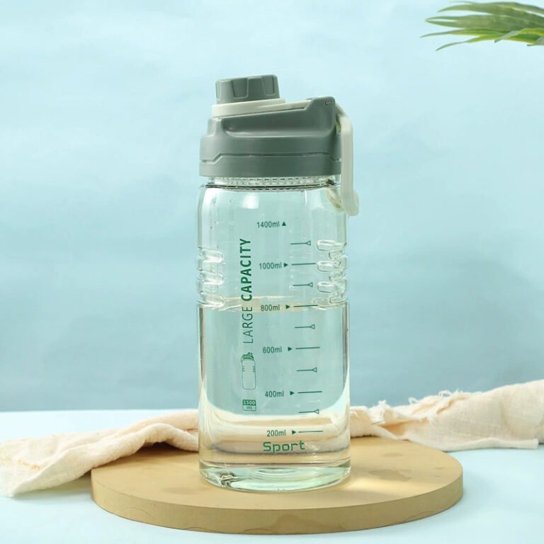 1500ml Plastic Sports Water Bottle With Scale - Water Bottle Manufacturer