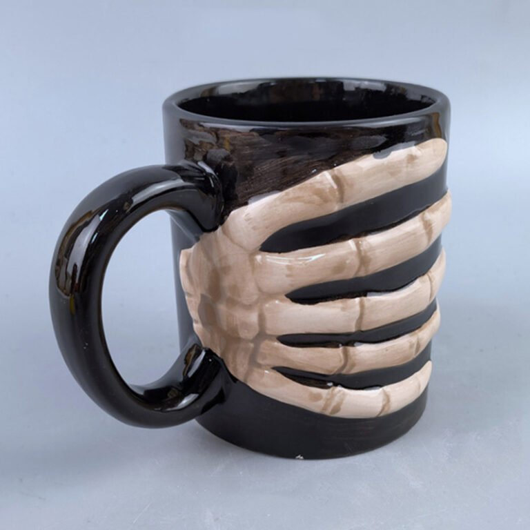 Skeleton Hand Ceramic Coffee Mug For Halloween - Water Bottle Manufacturer