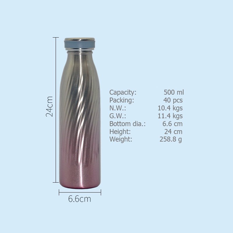 Gradient Stainless steel Double-wall vacuum Thermos - Water Bottle ...