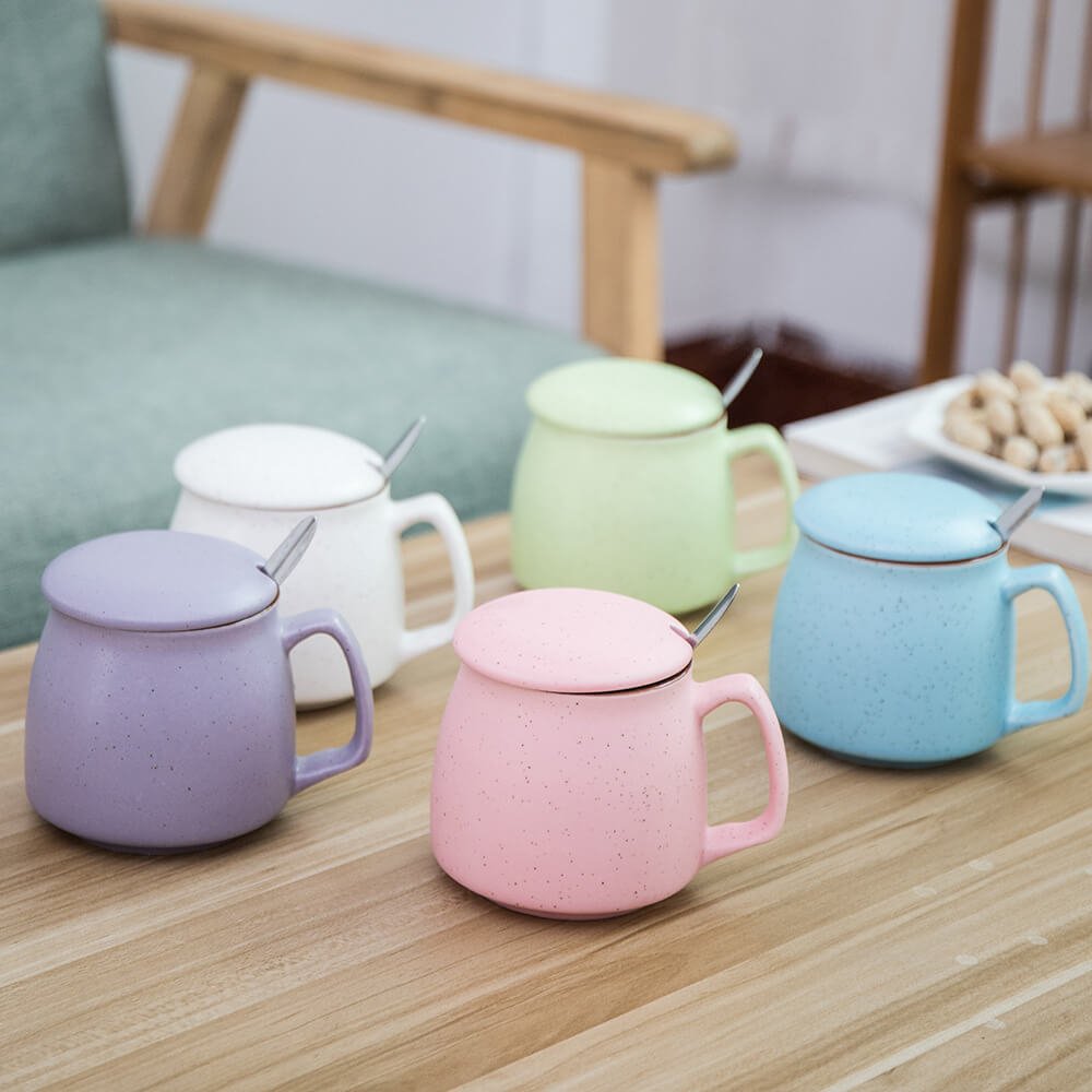 Macaron ceramic coffee cup - Water Bottle Manufacturer