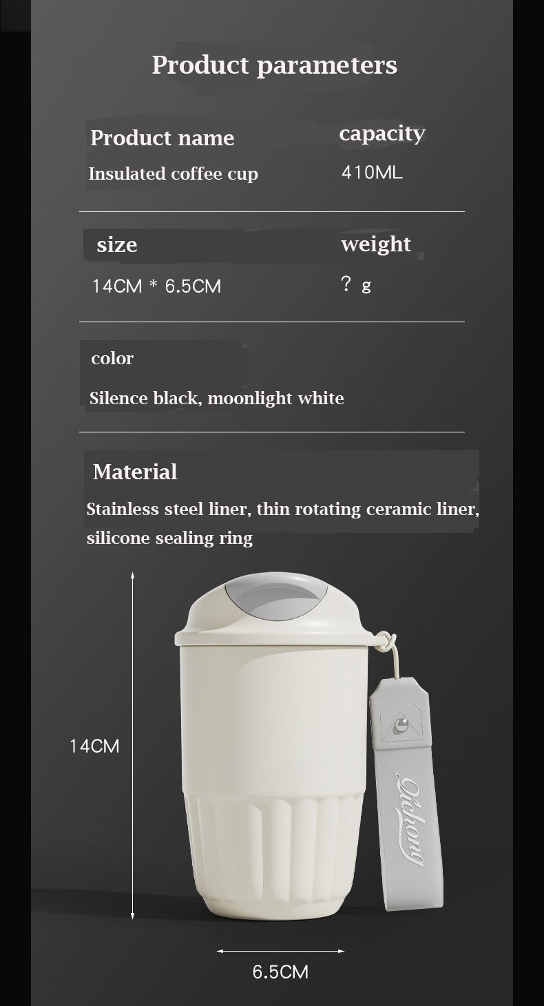 Stainless steel thermos cup, good looking light luxury coffee cup ...